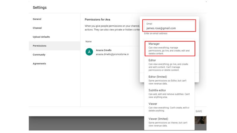 How To Add Managers To YouTube Channel?