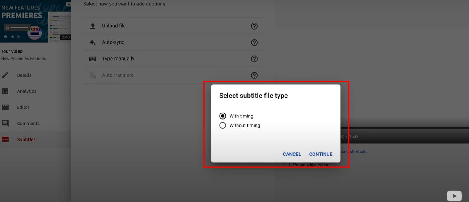 How to add subtitles to a video on YouTube easily in few steps?