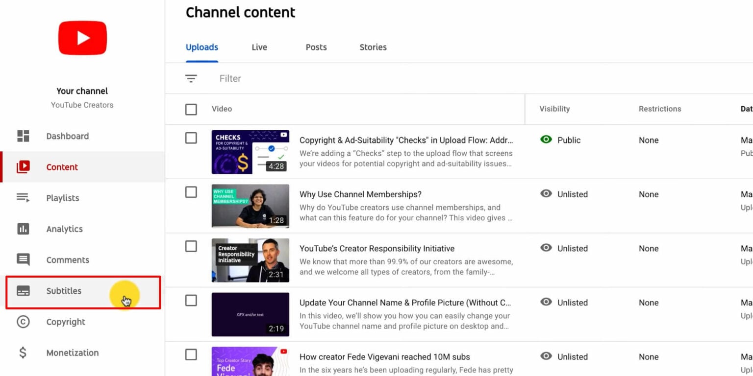 How to add subtitles to a video on YouTube easily in few steps?