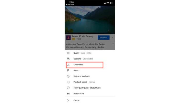 YouTube loop: How to repeat a video on YT?