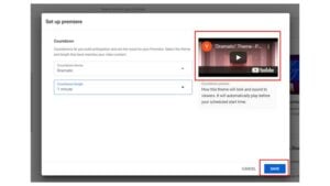 How to Set a YouTube Premiere Countdown for Your Video