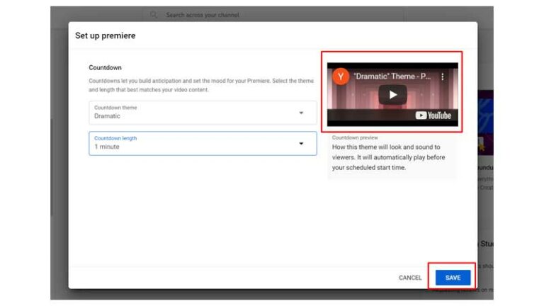 How to Set a YouTube Premiere Countdown for Your Video