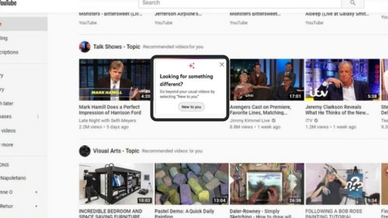 YouTube launched 'New to You' Feature to help users