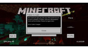 Minecraft Error Code Creeper: How To Fix it Instantly