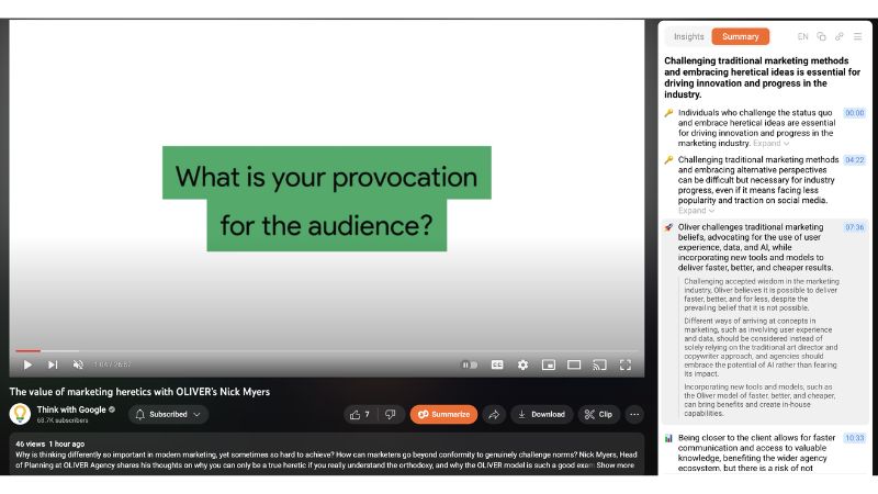 YouTube uses AI to summarize YT Videos YouTube uses AI to summarize YT Videos