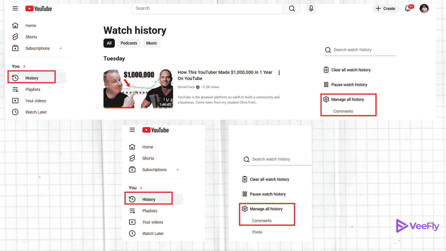 How to Check Youtube Comment History?