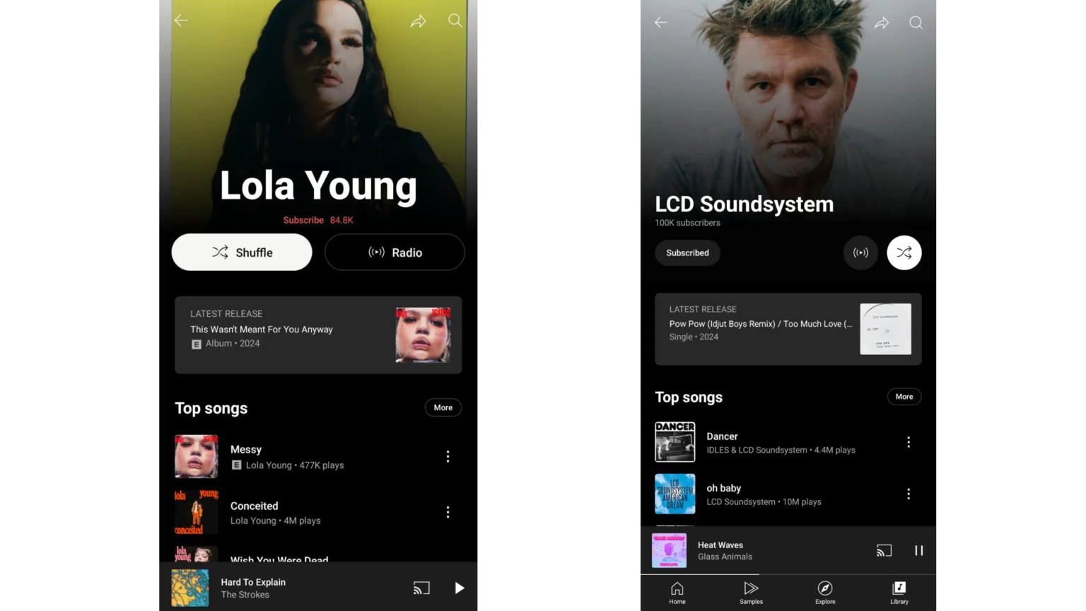 Artist Page Redesign: Yt Music's New Update To All Users