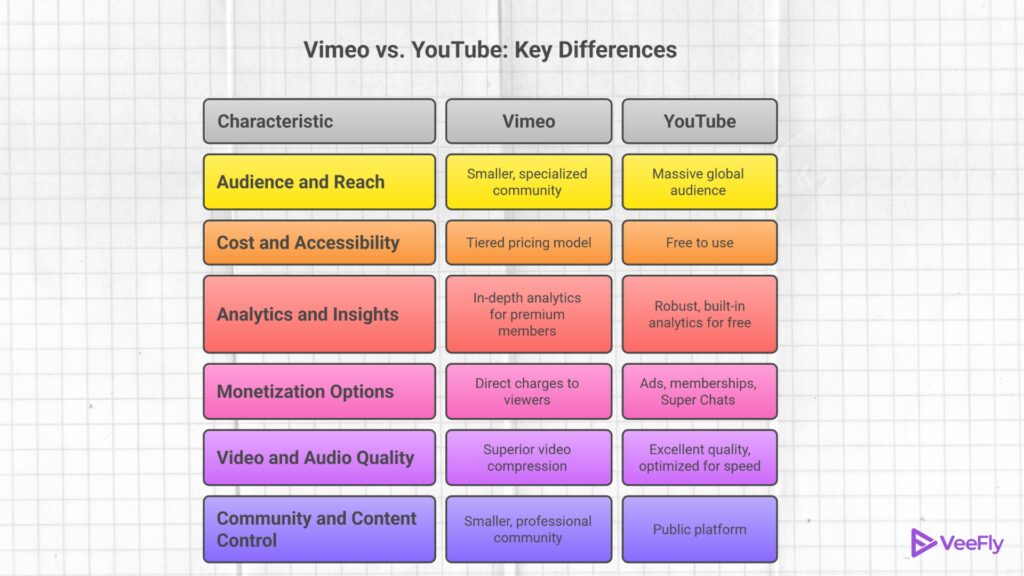 YouTube vs Vimeo: Monetization, Quality & Key Differences