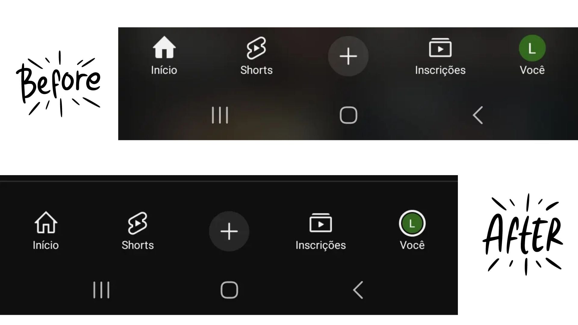 YouTube Refreshes The Bottom Bar For Android Users