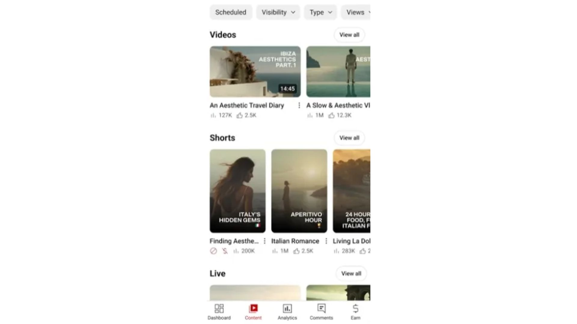 YouTube Content Tab: New Way To Analyze The Performance