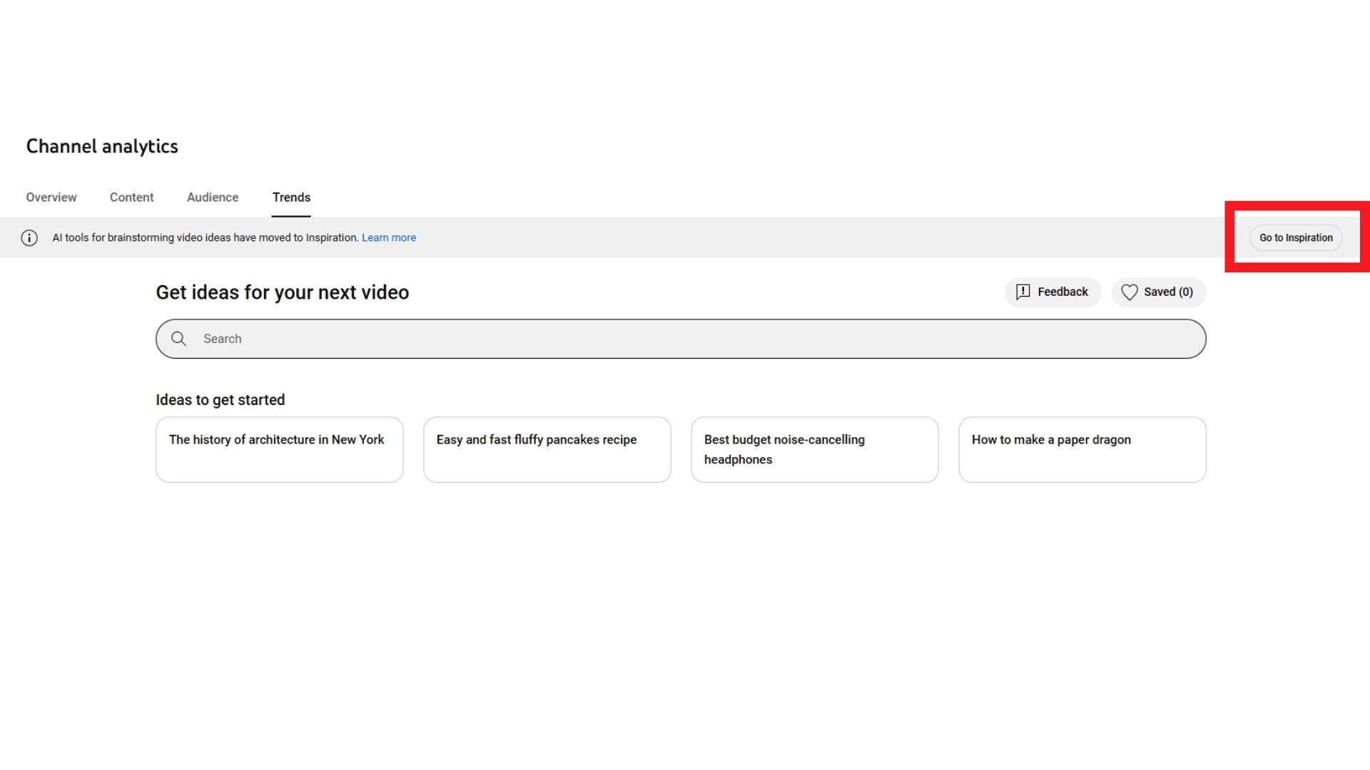 YouTube AI Inspiration Tool: Ideas, Titles & Thumbnails