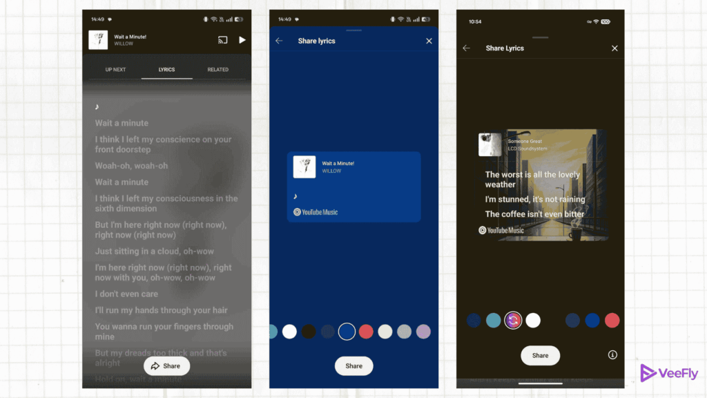 AI Generated Backgrounds in YouTube Music Lyrics Sharing: